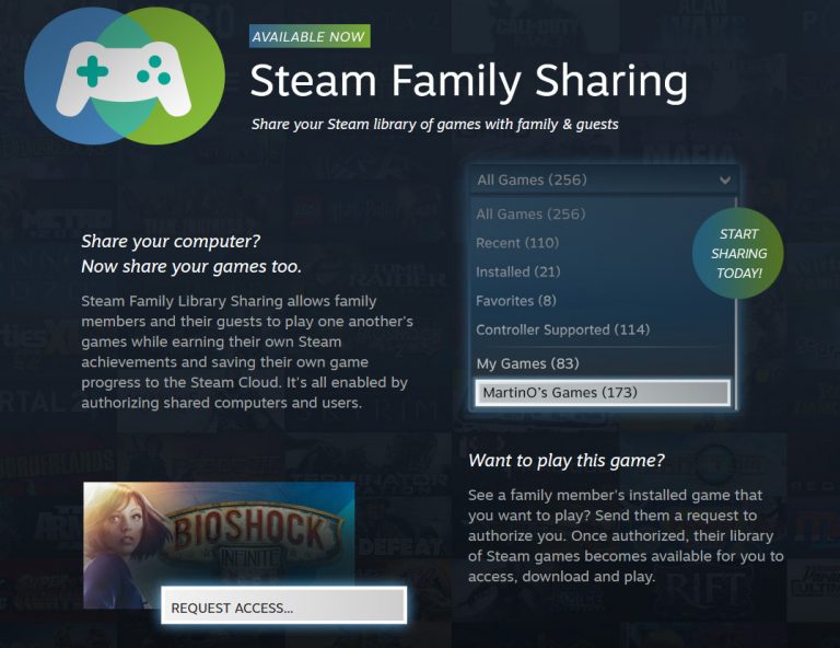 Steam Shared Library Locked? Read the Rules!